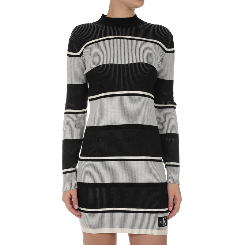 Ženska Haljina Calvin Klein Long Sleeve Rib Sweater Dress